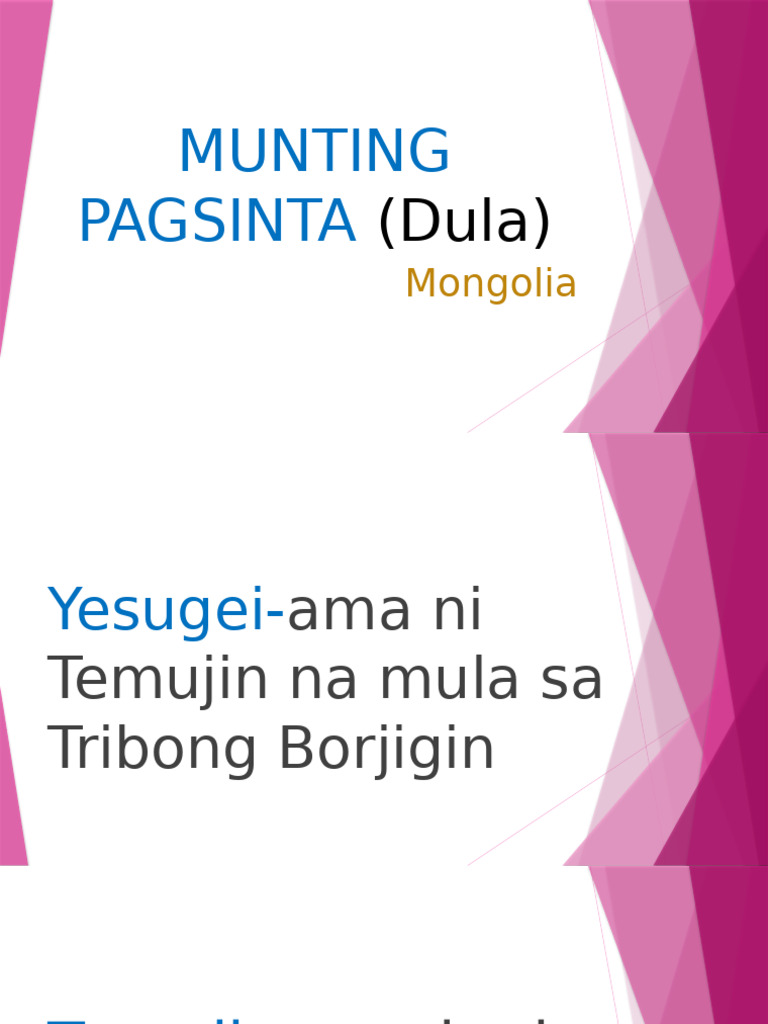 Munting Pagsinta (Dula) | PDF