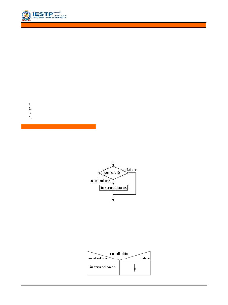 Estructuras Selectivas en Programación | PDF | Algoritmos | Ciencias de ...