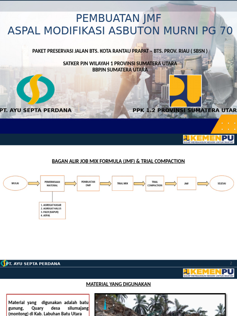 JMF Aspal Modifikasi Asbuton PG 70 | PDF