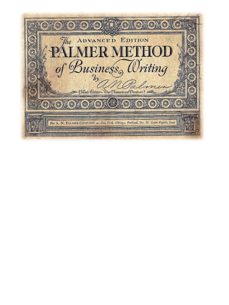 El Método Palmer de Caligrafía Comercial | PDF