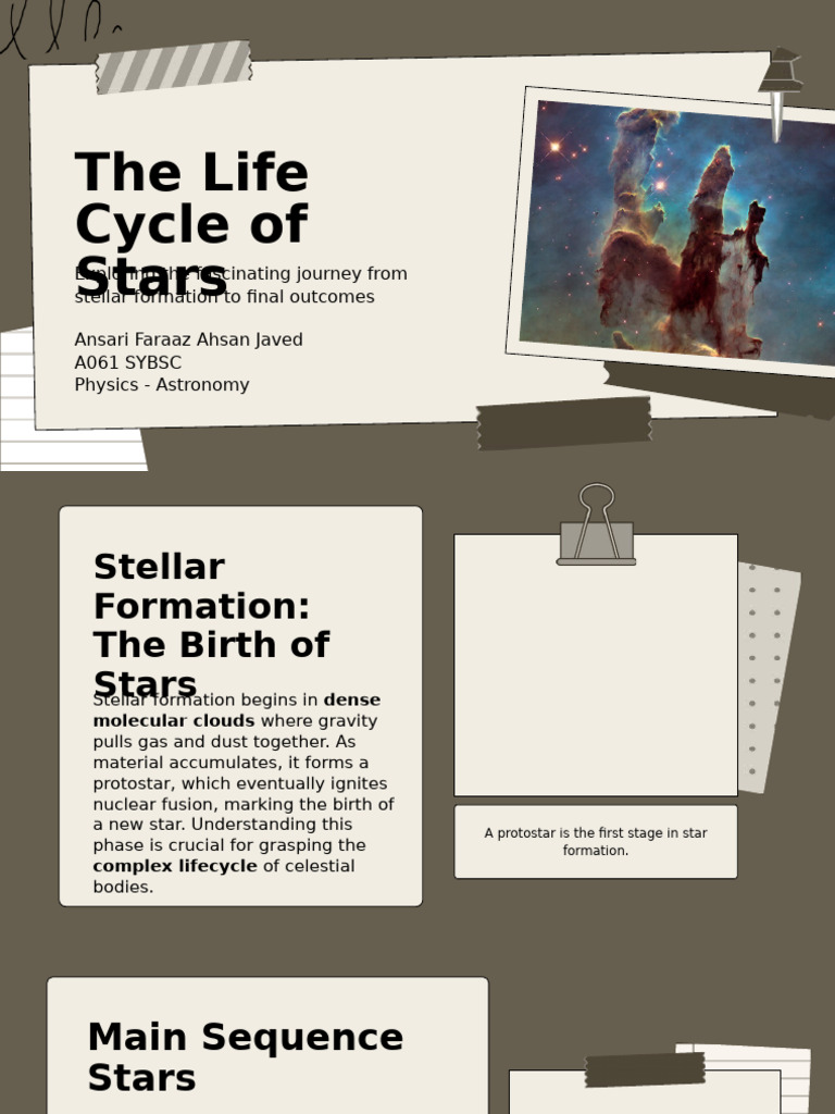 Stellar Life Cycle: From Birth to Death | PDF | Stars | Supernova