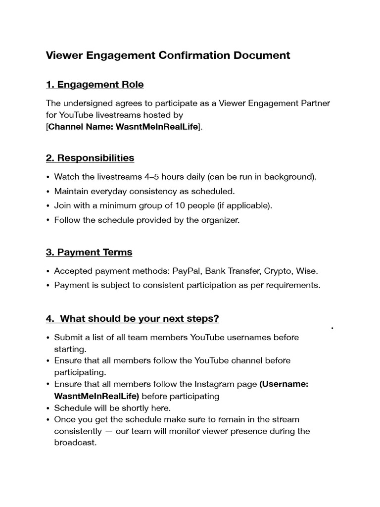 Confirmation Document 2 | PDF