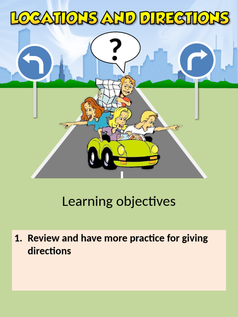 Practice Giving Directions with Mr. Bean | PDF