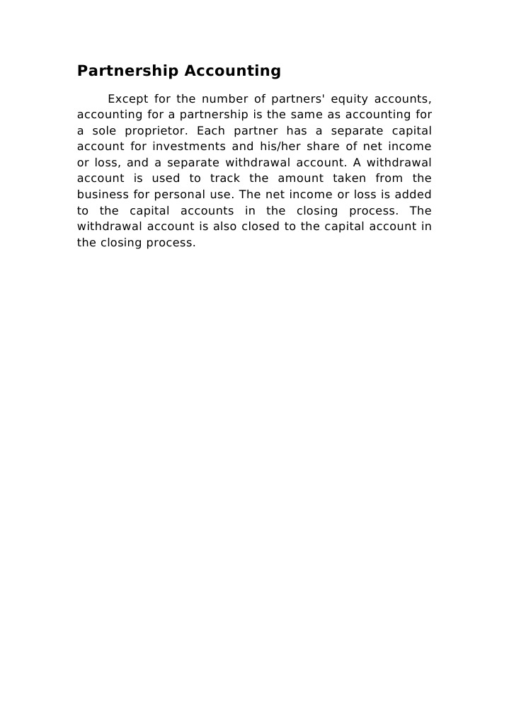Partnership Accounting | PDF