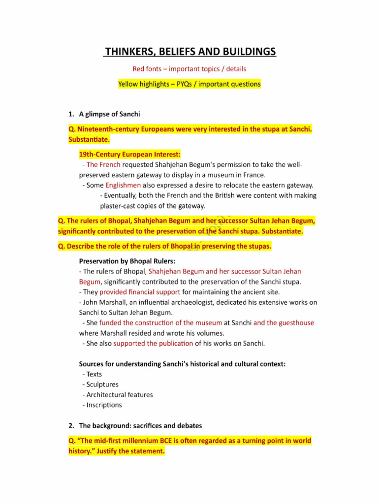 CH - 4 Class 12th History | PDF