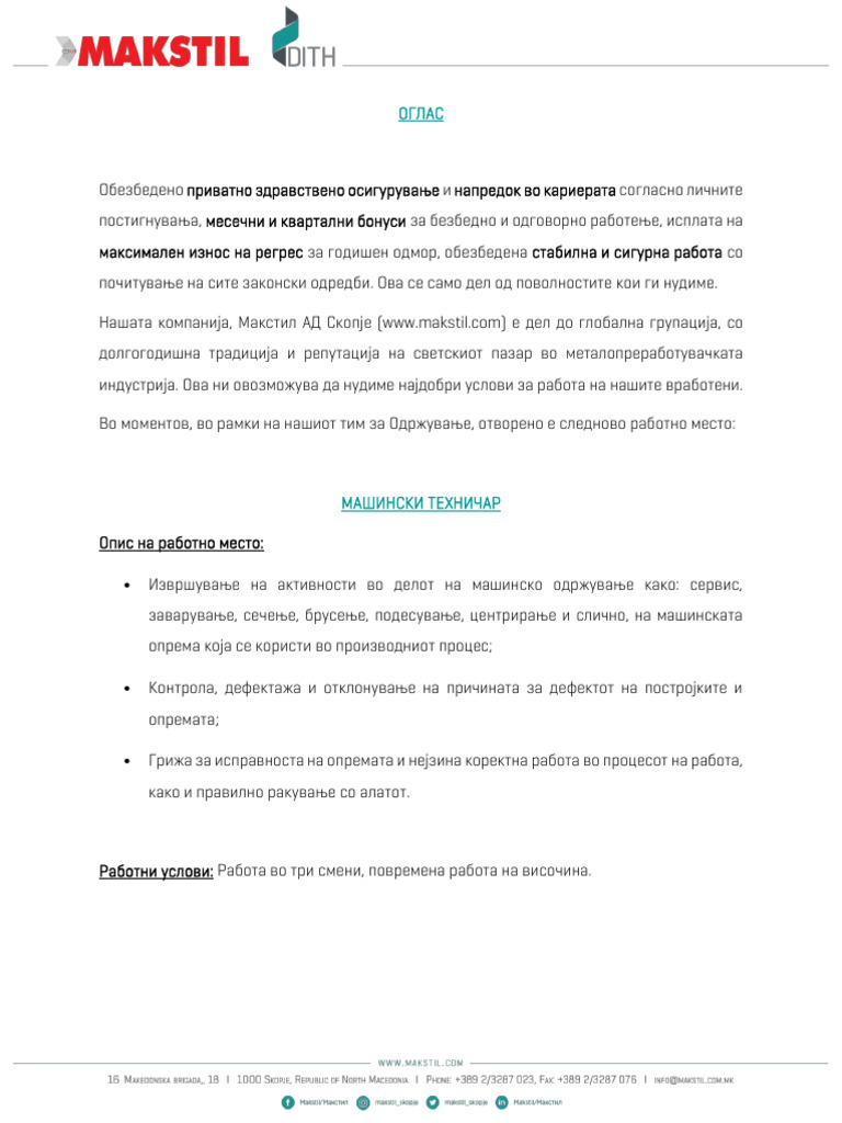 Mashinski Tehnichar | PDF