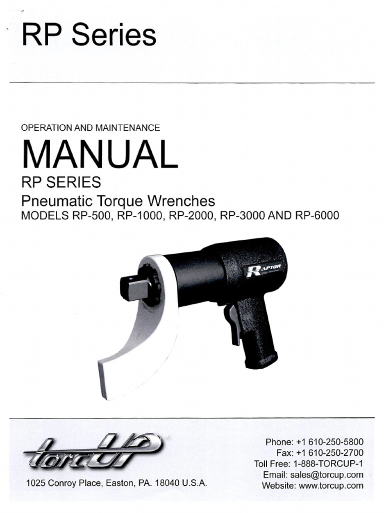 O&M Manual Raptor 2000 | PDF