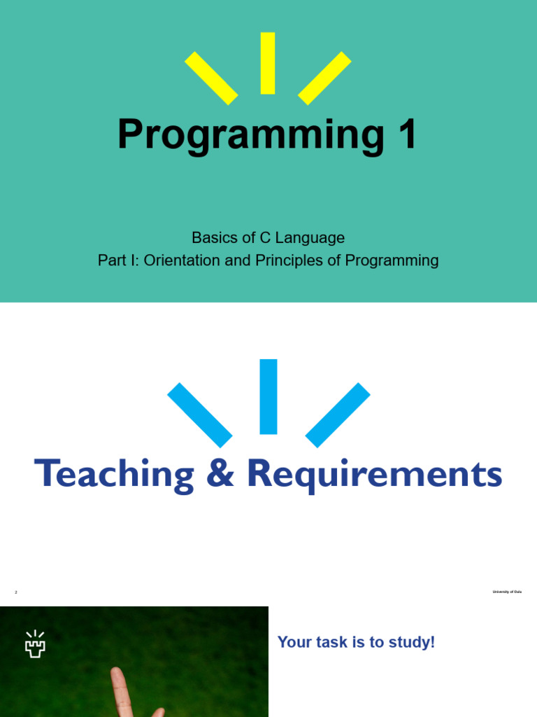Principles of C Language | PDF | Computer Program | Programming