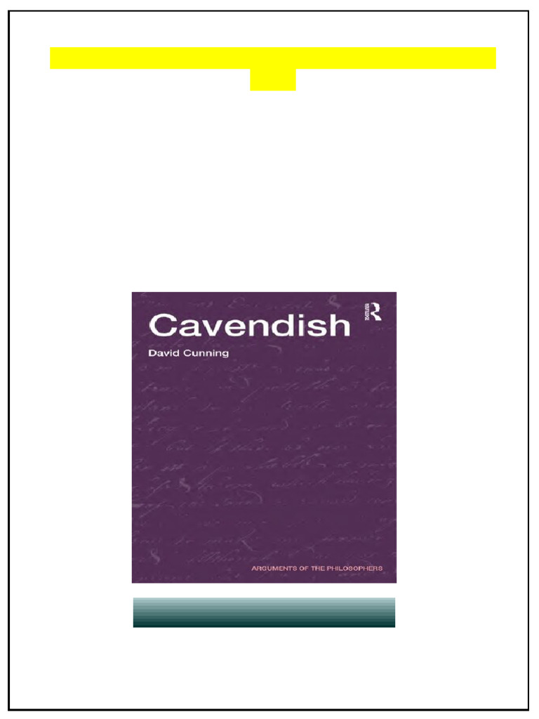 Cavendish 1st Edition David Cunning Updated 2025 | PDF | René Descartes
