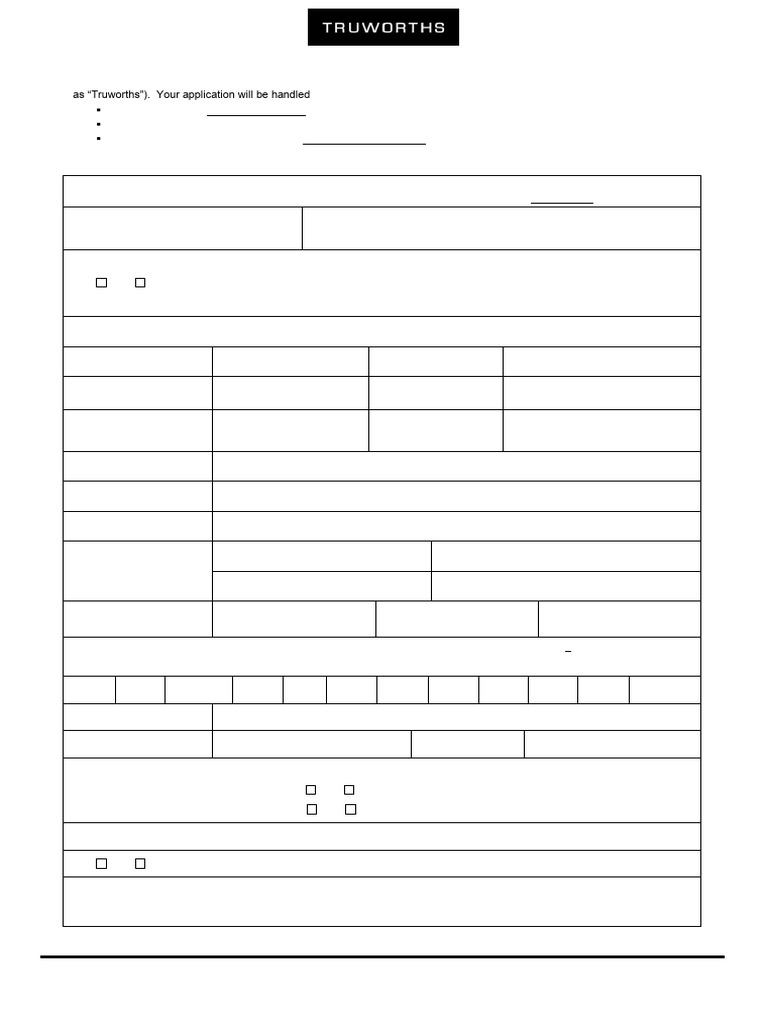 SA NCA Employment Application Form | PDF | Criminal Record | Employment