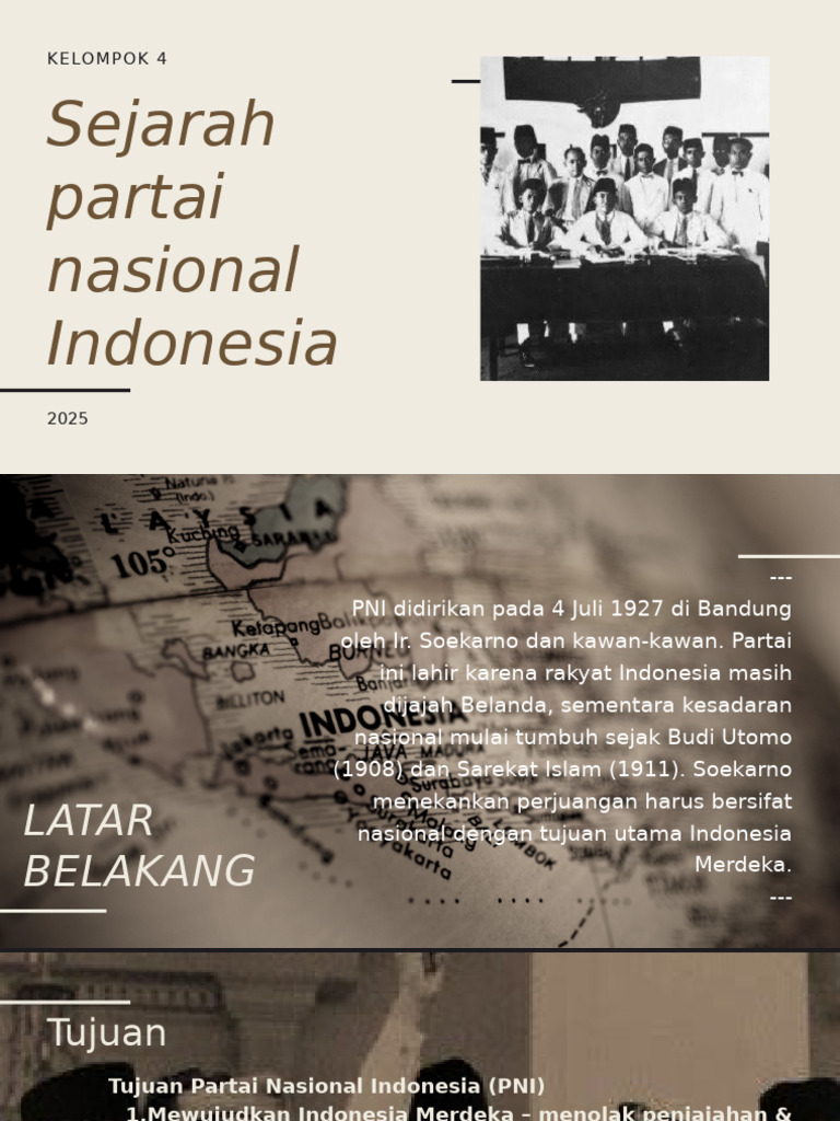 Sejarah Partai Nasional Indonesia KL4 ANIMATED | PDF