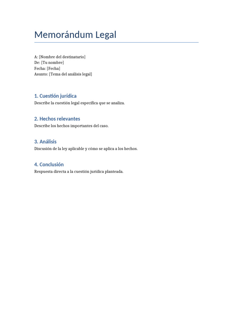 Memorandum Legal | PDF