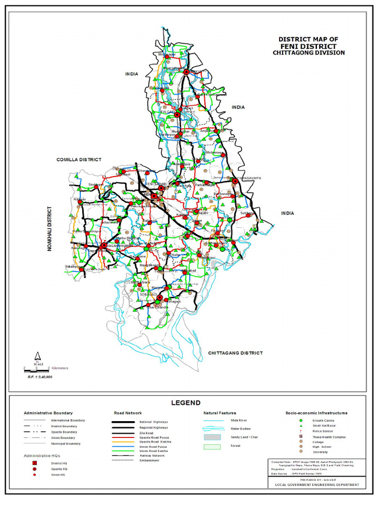 Chittagong District Map Overview | PDF
