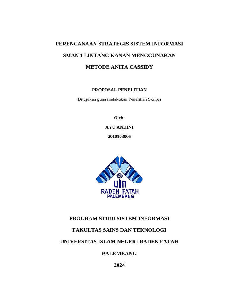 Proposal Penelitian - Bab 1-3 - (Ayu Andini - 2010803005) Done | PDF