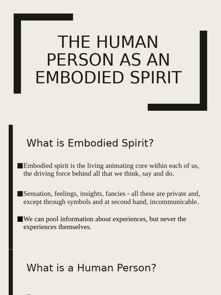 Understanding the Embodied Spirit | PDF | Soul | Socrates