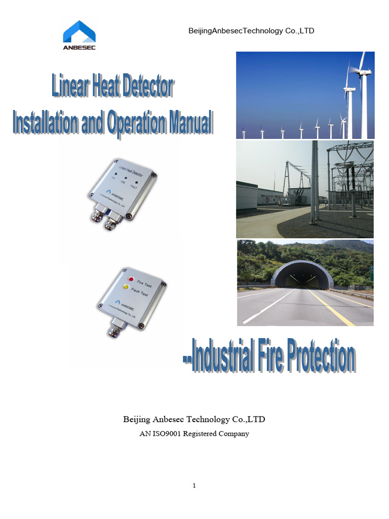 ANBESEC LINEAR HEAT DETECTOR Installation and Operation Manual issue1 ...