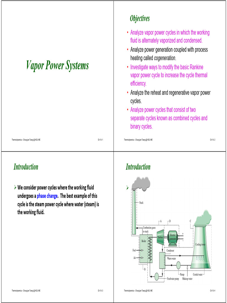 Vapor Power Cycle Analysis Techniques | PDF | Gas Technologies ...