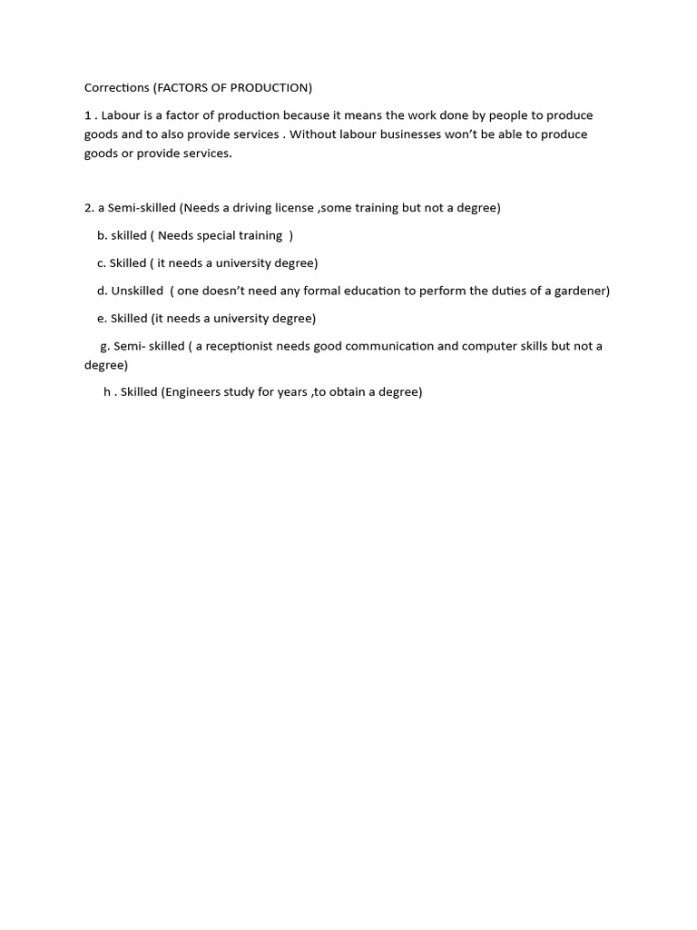 Corrections Activity 10.1 | PDF