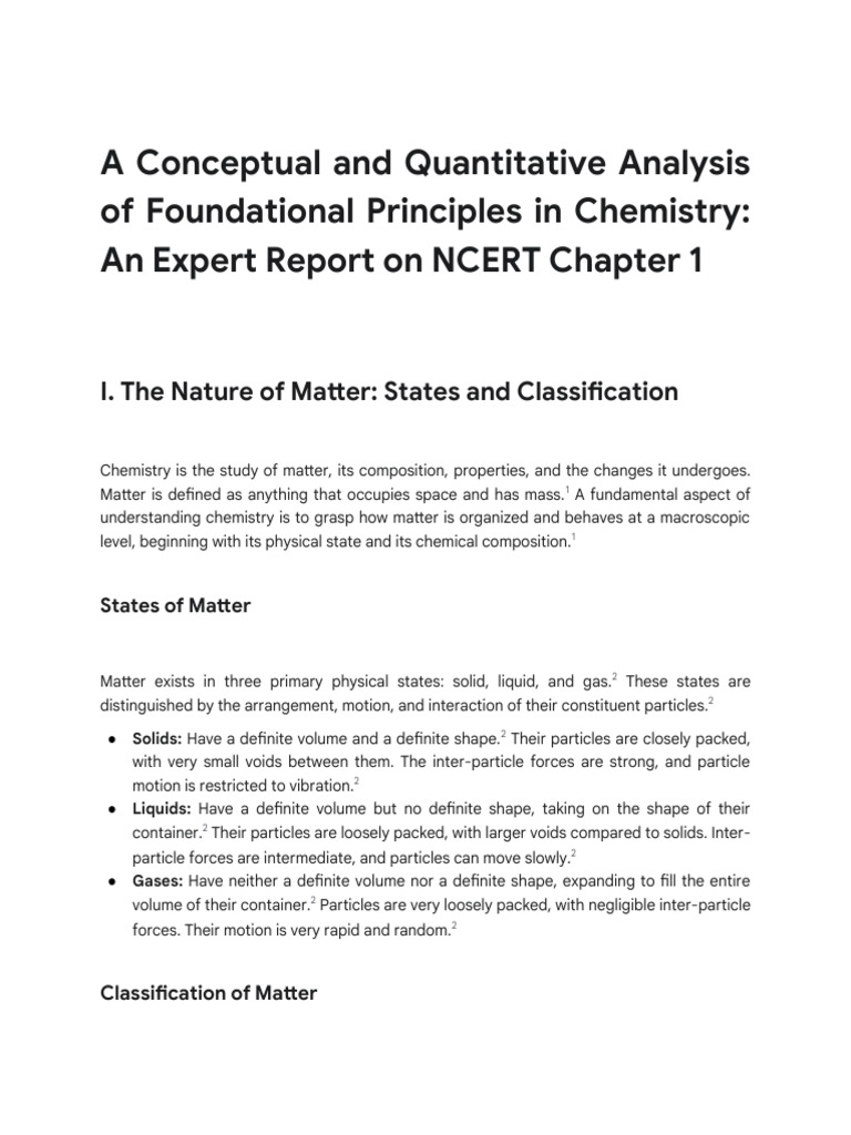Chemistry Principles: Matter and Measurement | PDF | Mole (Unit) | Electron