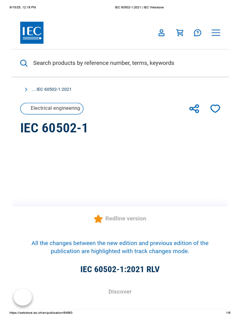 IEC 60502-1 - 2021 - IEC Webstore | PDF | International ...