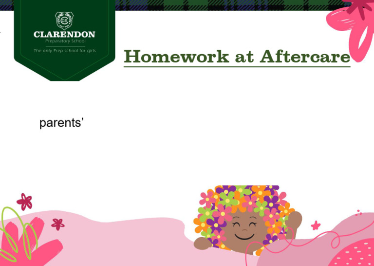2025 08 21 Aftercare Homework | PDF