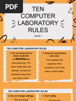 Computer Lab Rules | PDF | Computers