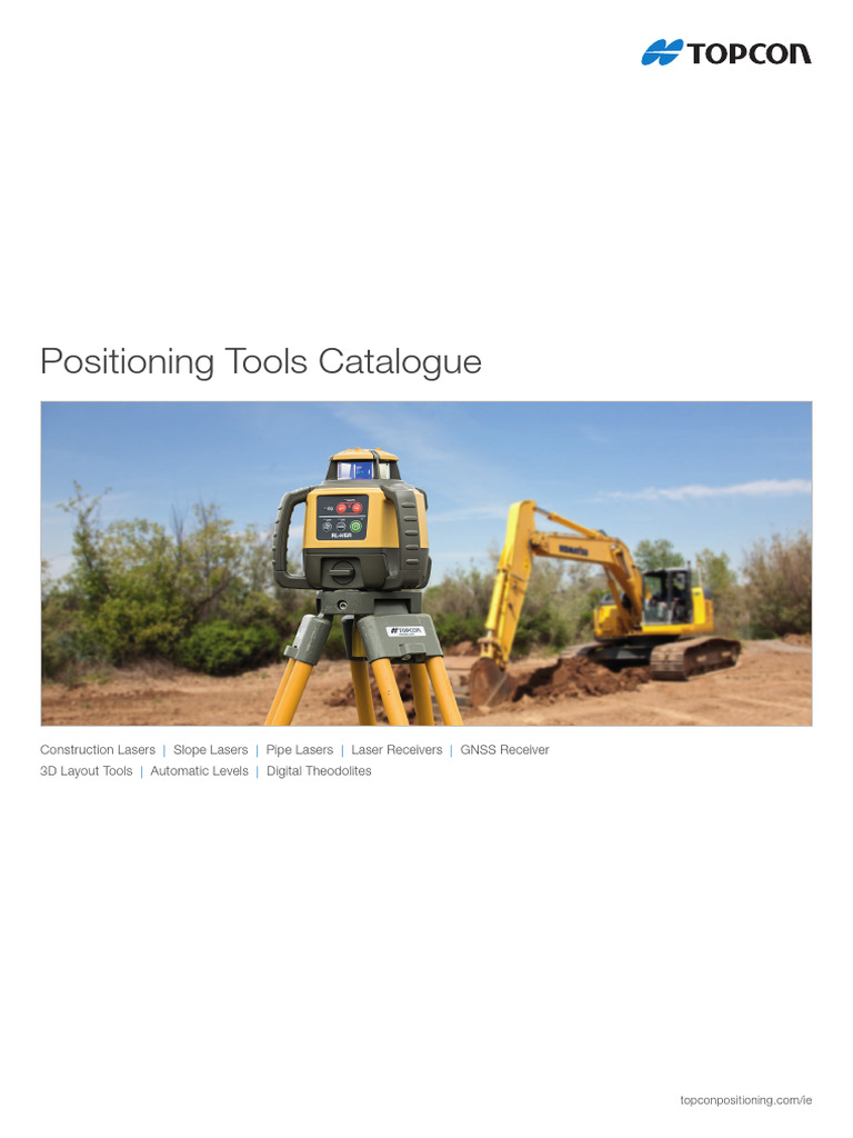 Topcon Positioning Tools Catalogue | PDF | Surveying