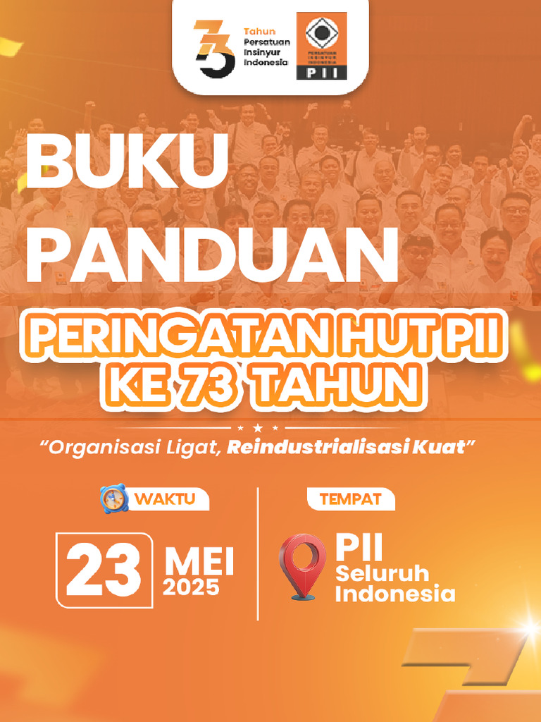 Buku Panduan HUT PII Ke-73-23Mei2025 | PDF