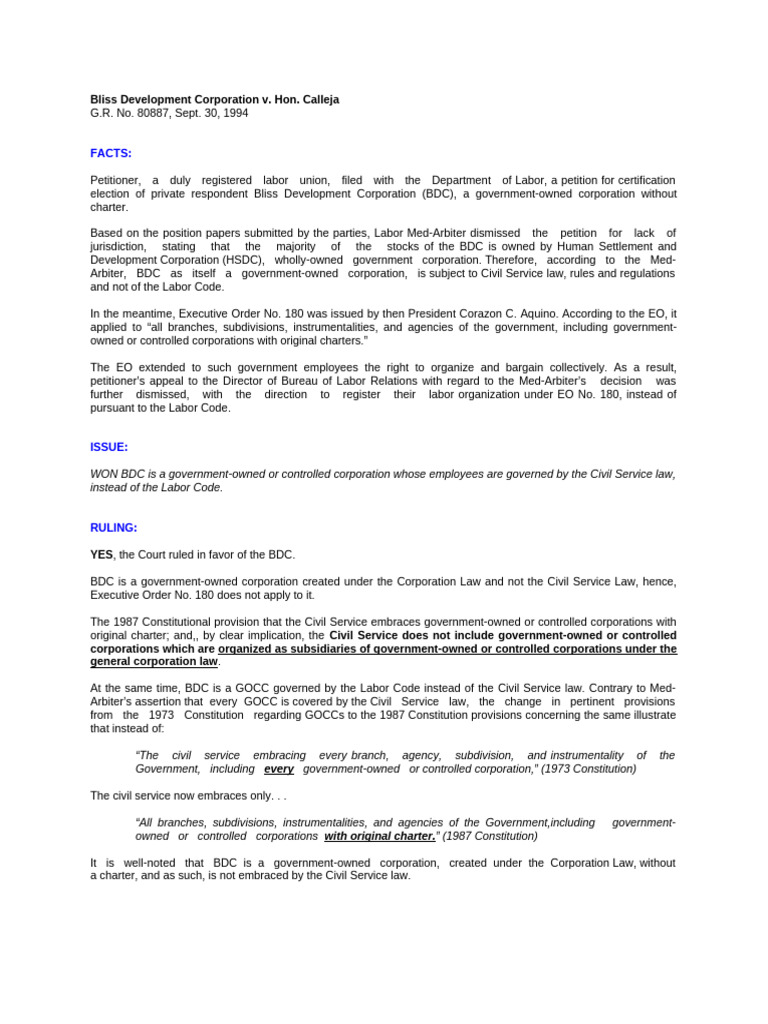 Labor Law Cases: BDC, Andong, Zuellig | PDF | Legal Liability ...