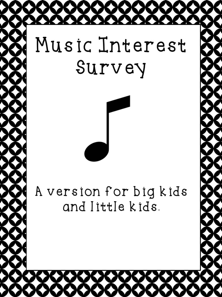 Music Interest Survey for Students | PDF