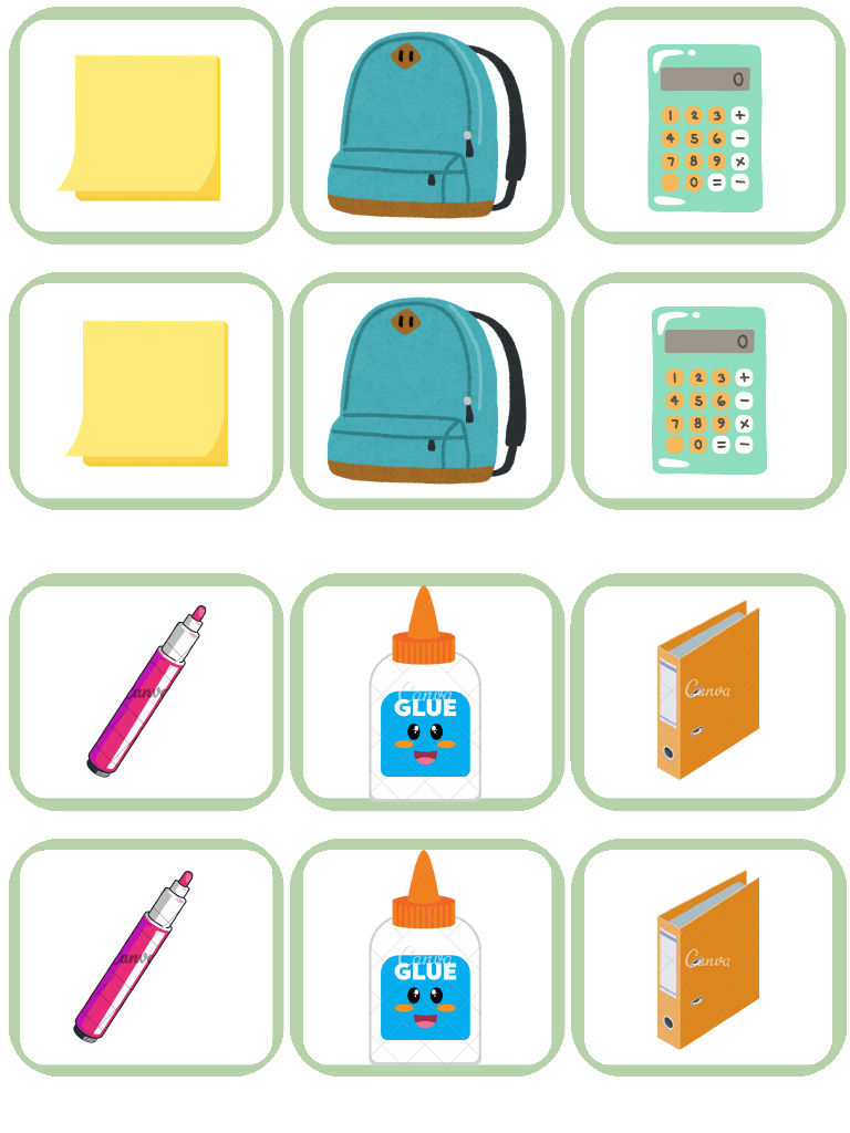Memory - School Accessories | PDF