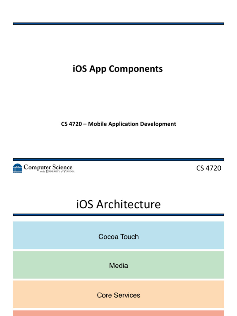 iOS App Development Components Guide | PDF | Mobile App | Model–View ...