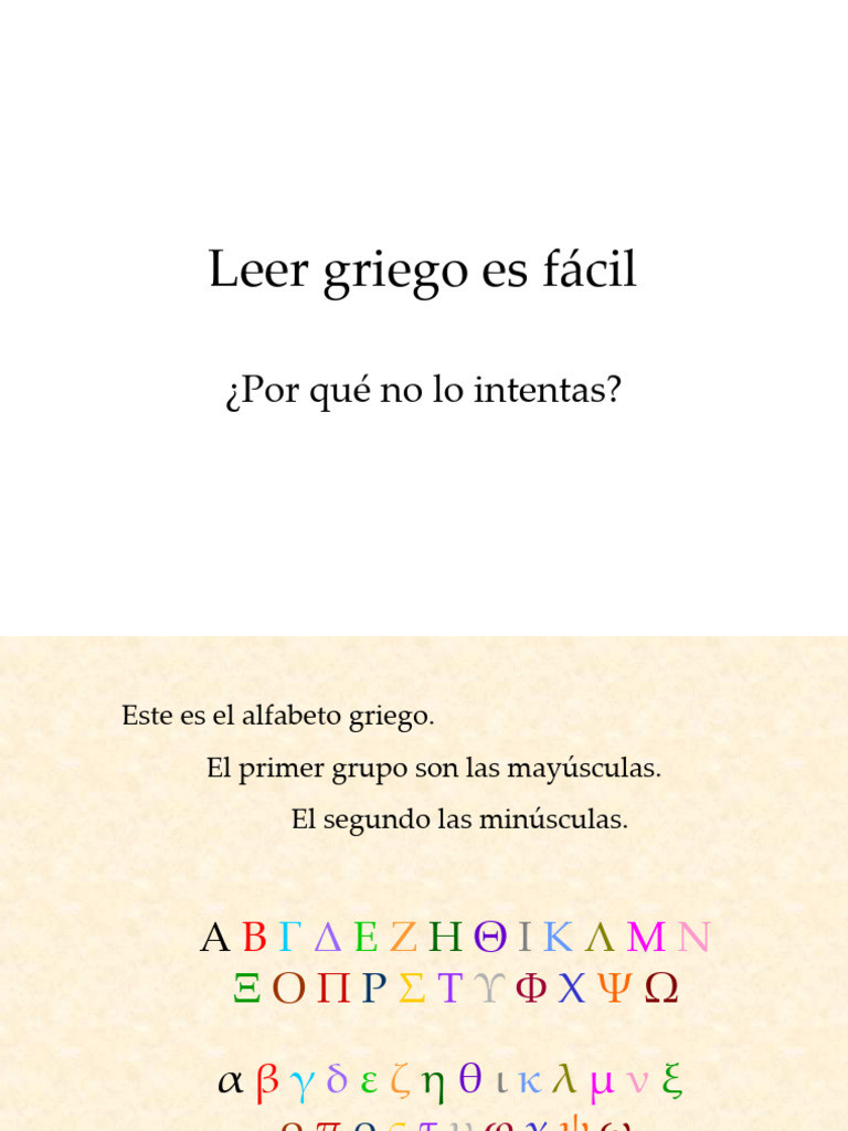 Alfabeto Griego: Letras y Significados | PDF | Personajes mitologicos ...