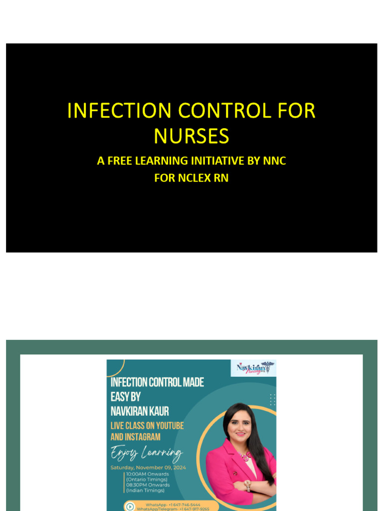 Infection Control Guidelines for Nurses | PDF | Infection | Medicine
