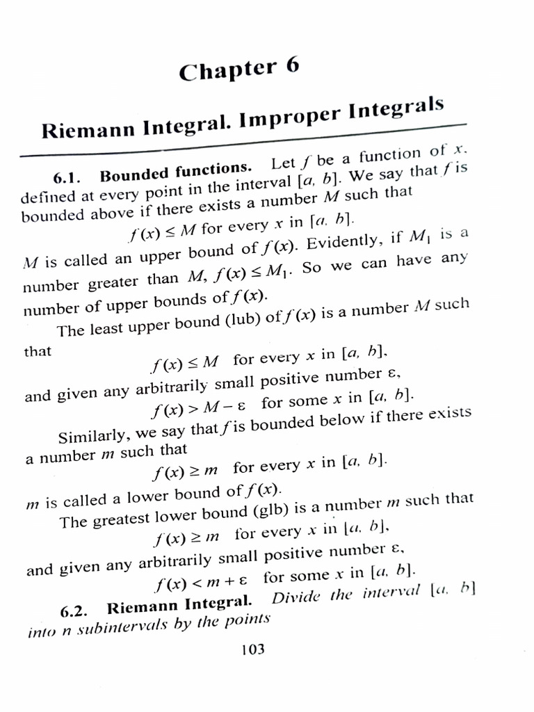 Improper Integral | PDF