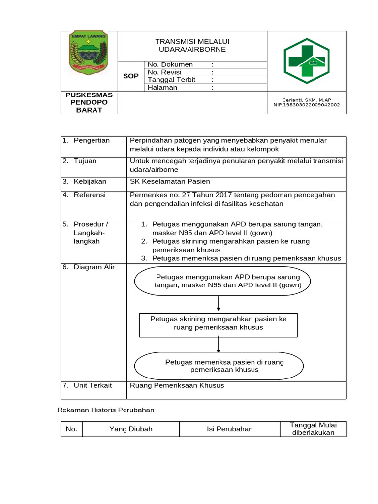 Sop Transmisi Airbone Pobar | PDF