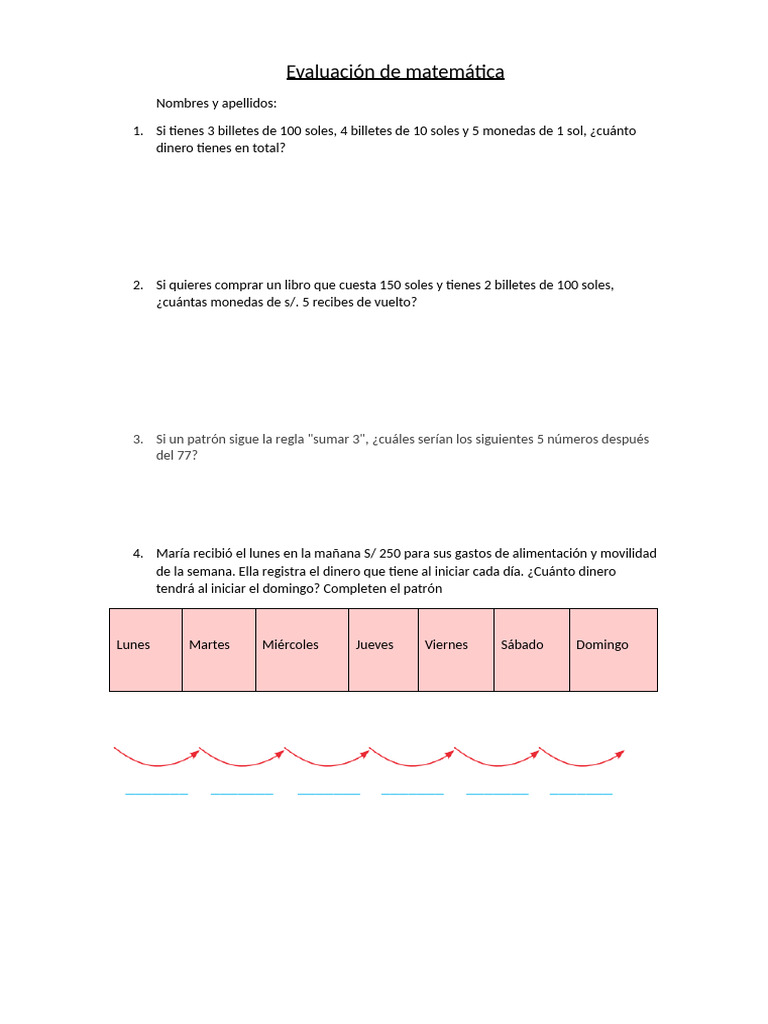 Examen de Matematica | PDF
