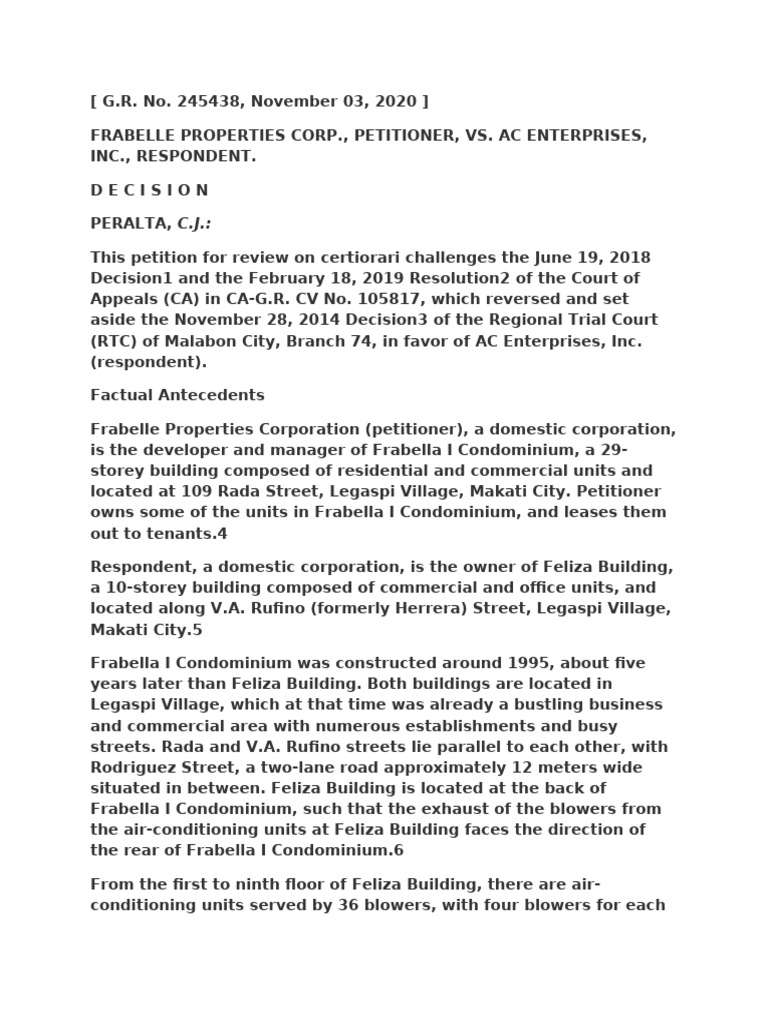 Abatement Of Nuisance Case Pdf Burden Of Proof Law Nuisance