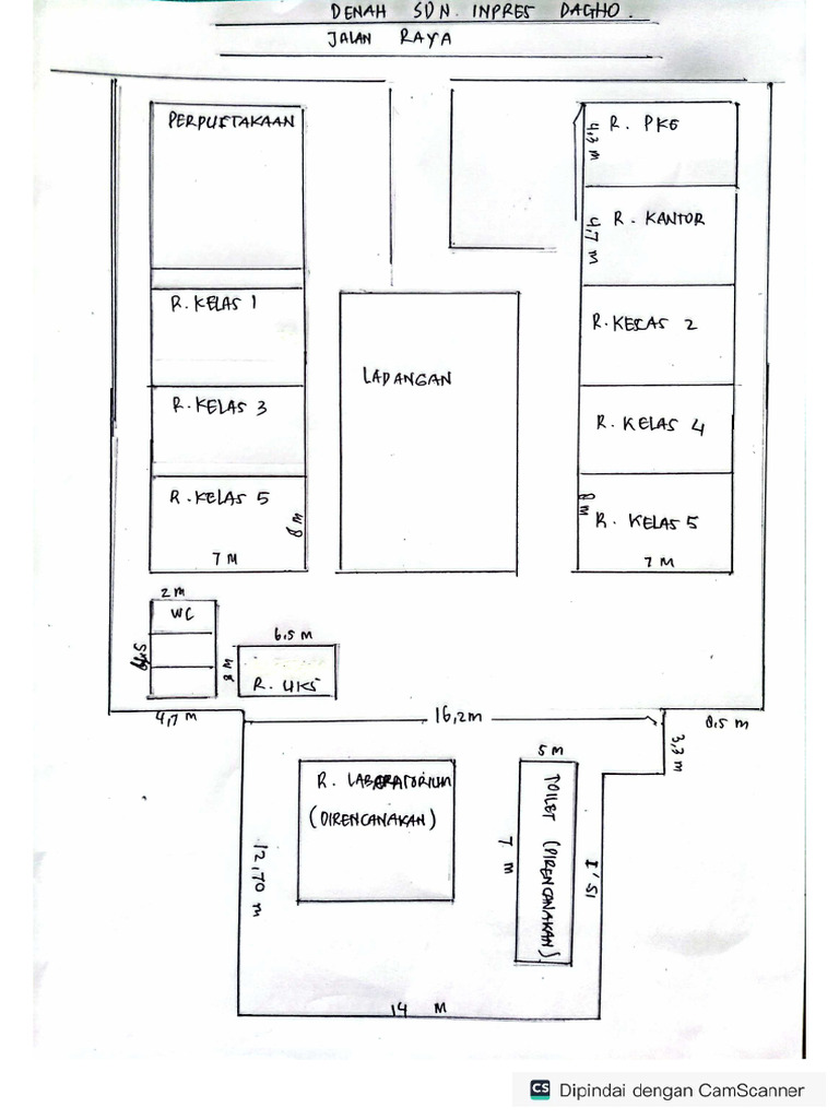 Denah SDN Inpres Dagho | PDF