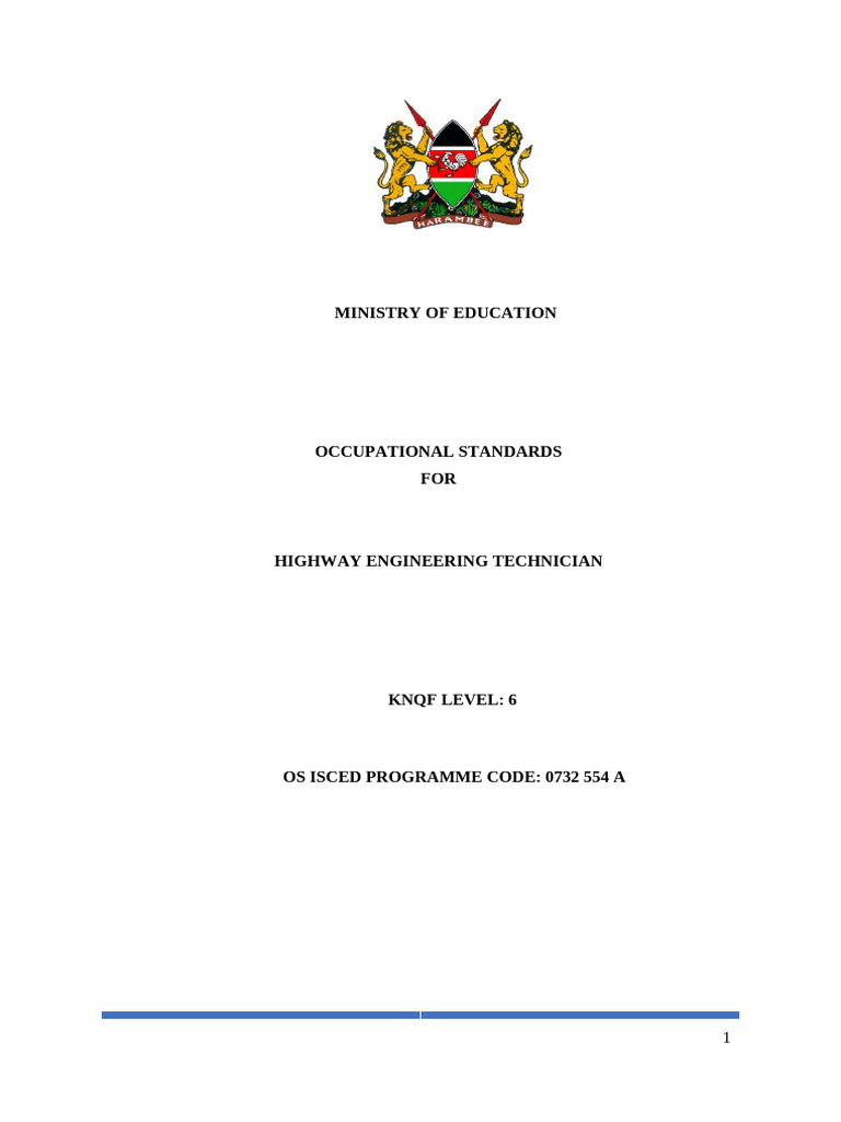 Highway Engineering Technician Standards | PDF | Mathematical Analysis ...