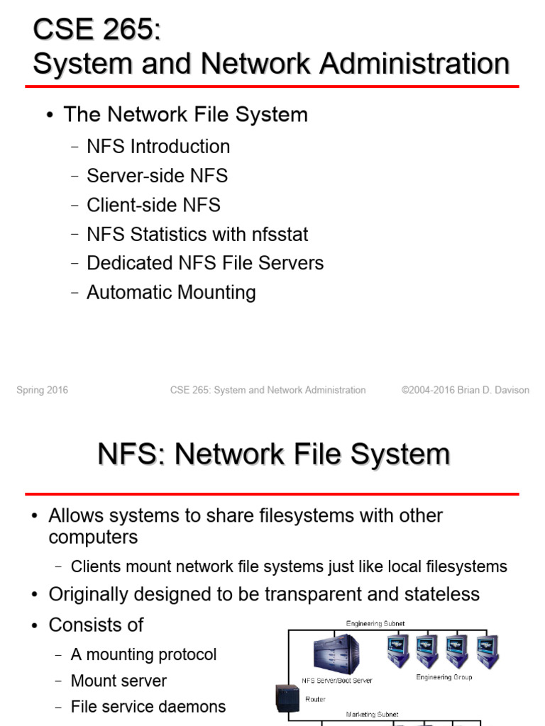016 NFS | PDF | Computing | System Software