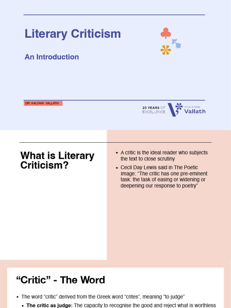 Introduction to Literary Criticism | PDF | Rhetoric | Romanticism