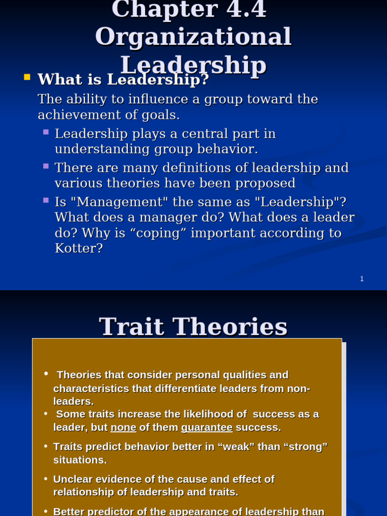 Chap 4 4 Leadership | PDF | Leadership | Emotional Intelligence