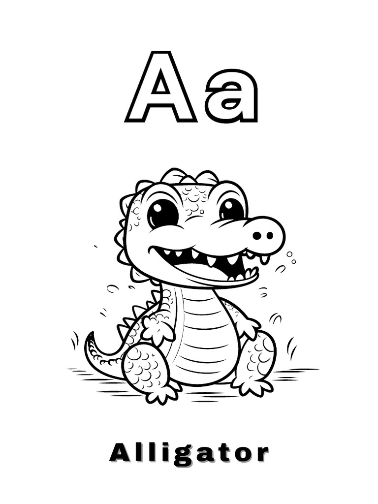 Animal Alphabet Coloring Book | PDF