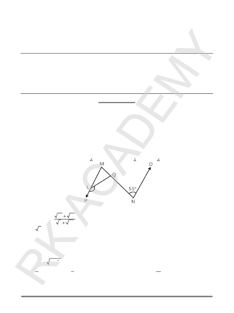 Class 9 Half Yearly Math QUESTION SET | PDF | Rectangle | Elementary Geometry