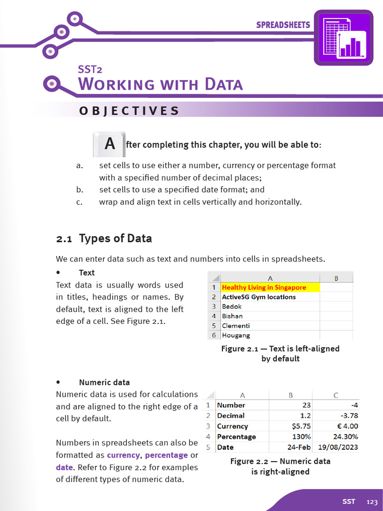 Spreadsheet Data Formatting Guide | PDF | Spreadsheet | Mathematics