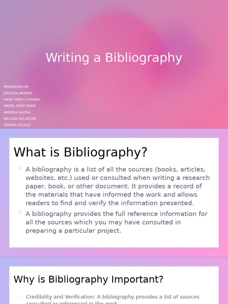 How to Write a Bibliography Guide | PDF | Bibliography | Books