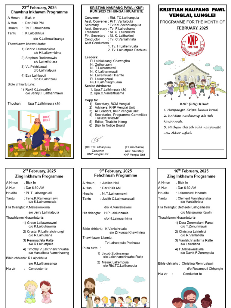 Knp Programme 2025 Feb | PDF