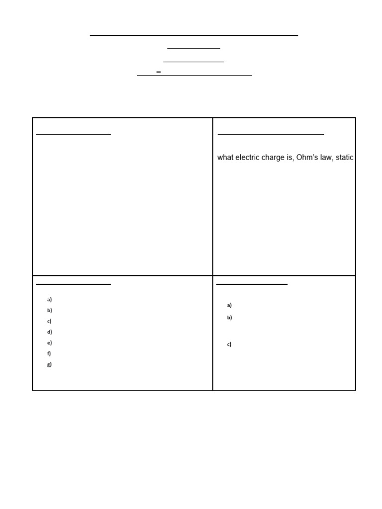 Current Electricity Lesson Plan | PDF | Electric Current | Voltage