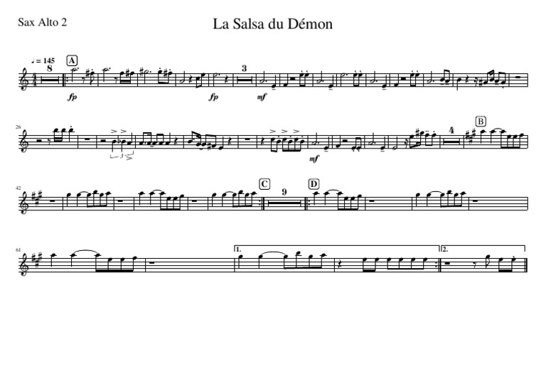 La Salsa Du Demon2-Sax Alto 2 | PDF